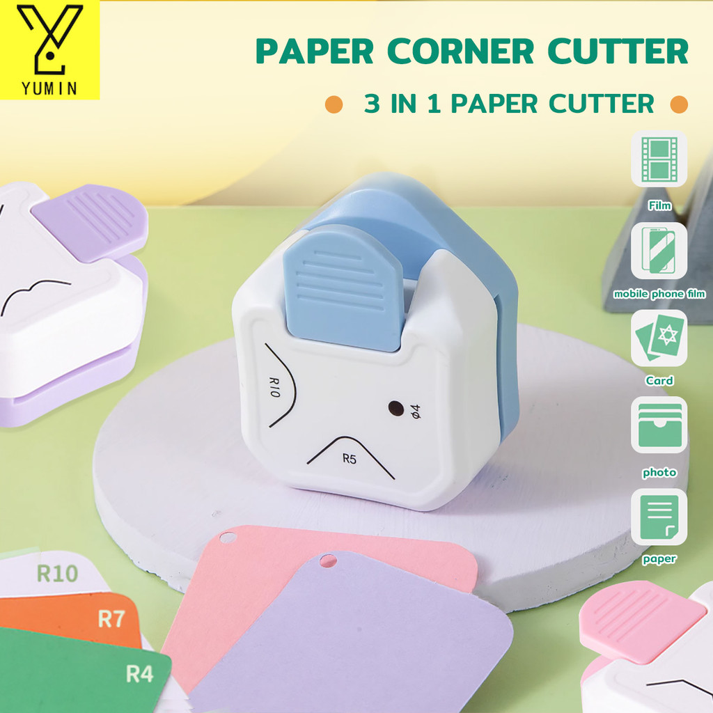3In1 Corner Punch for Paper Cardboard Corner Puncher Rounder Compact ...