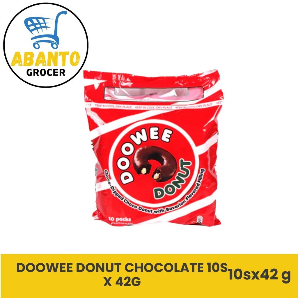 Doowee Donut Chocolate 10s x 42 g | Shopee Philippines