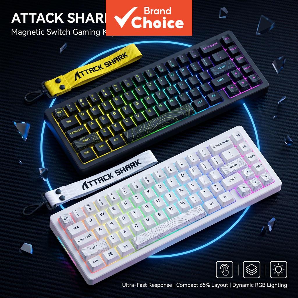 Attack Shark X68HE Wired Magnetic Axis Keyboard 8000Hz Return Rate 0 ...