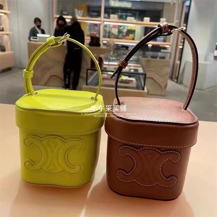 Celine 22 New Arc de Triomphe BOX Small Cowhide Portable BOX Bag Lunch ...