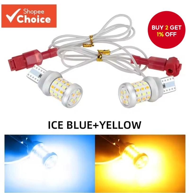 12V Firefly Style Dual-Contact LED T15 Dual-Mode Signal Light/Park Lamp ...