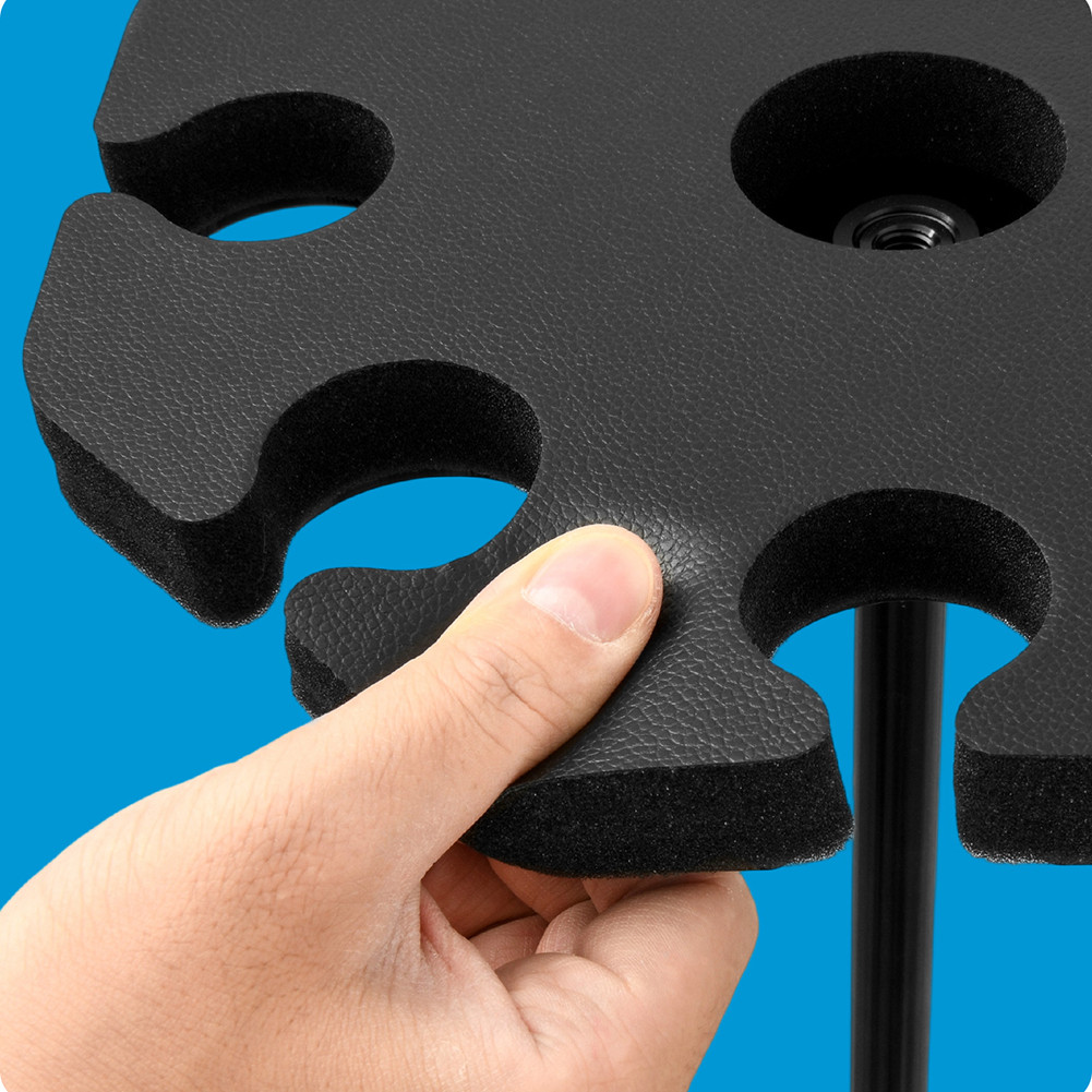 8-Slot Multi Microphone Rack Detachable Microphones Storage Organizer ...