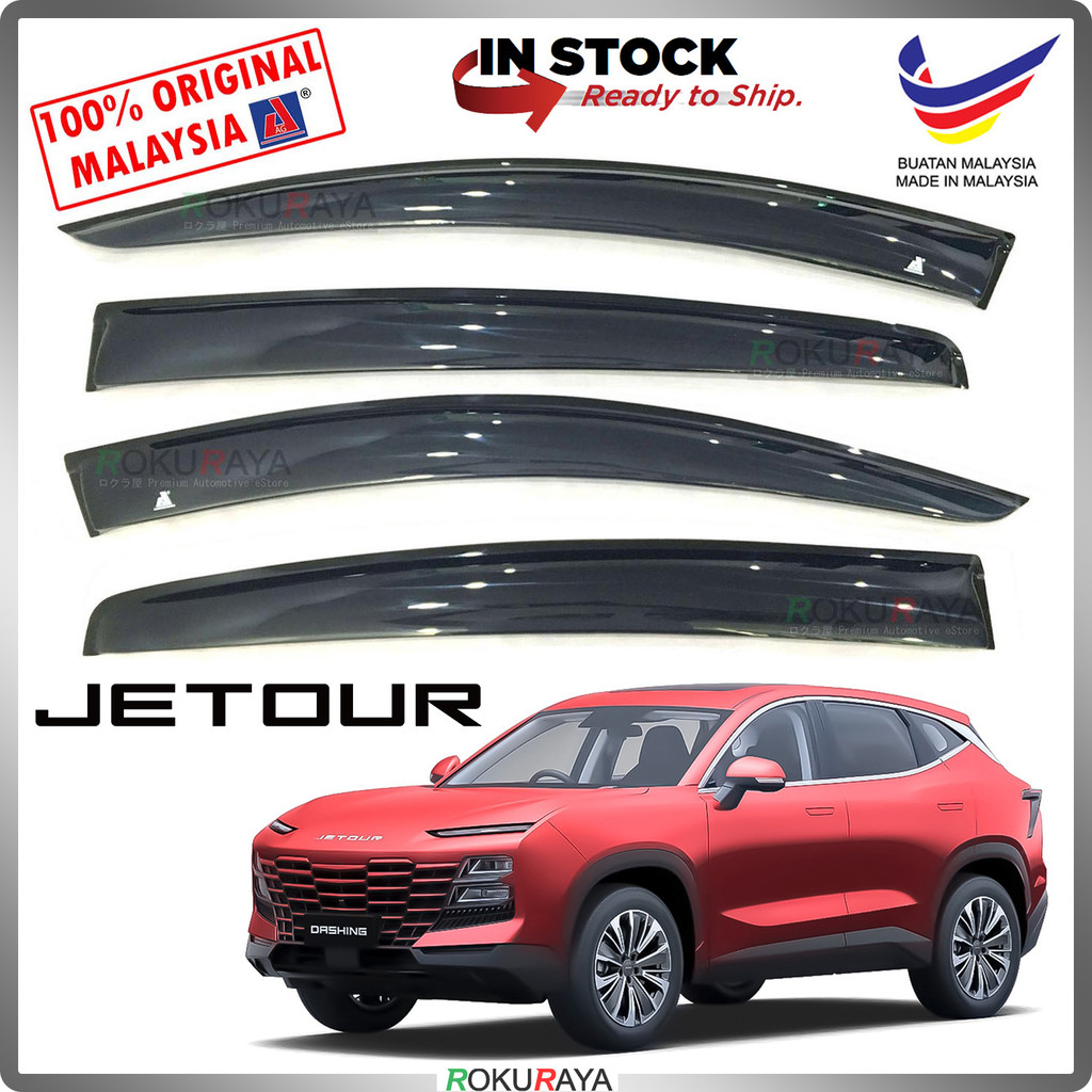 [BIG 11CM WIDTH] Jetour Dashing 2025 AG Rain Sun Wind Deflector Door ...