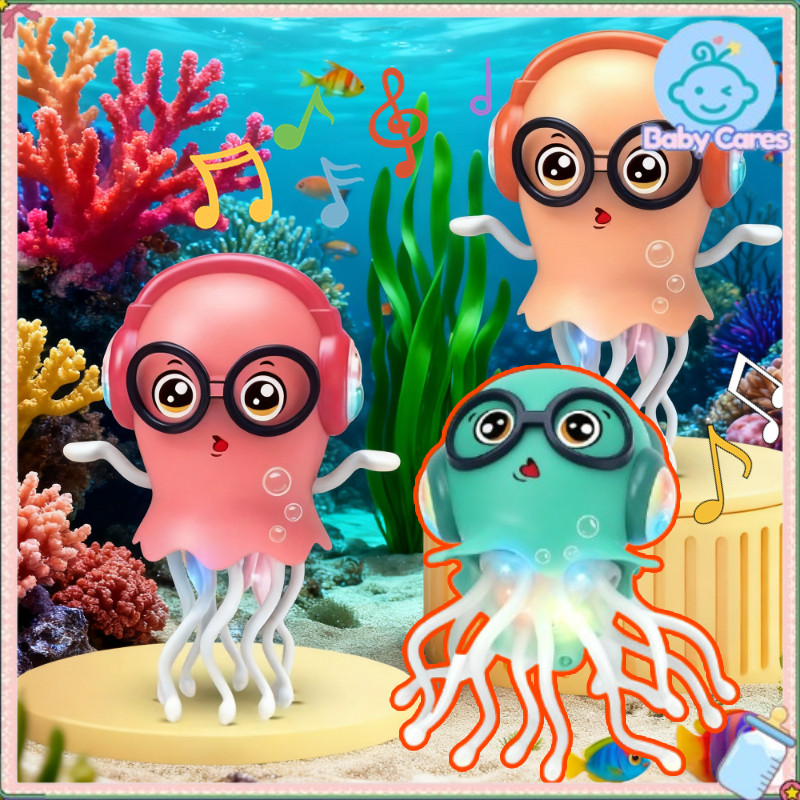 Magical Dancing Octopus Toys Funny Light Music Induction Electric ...