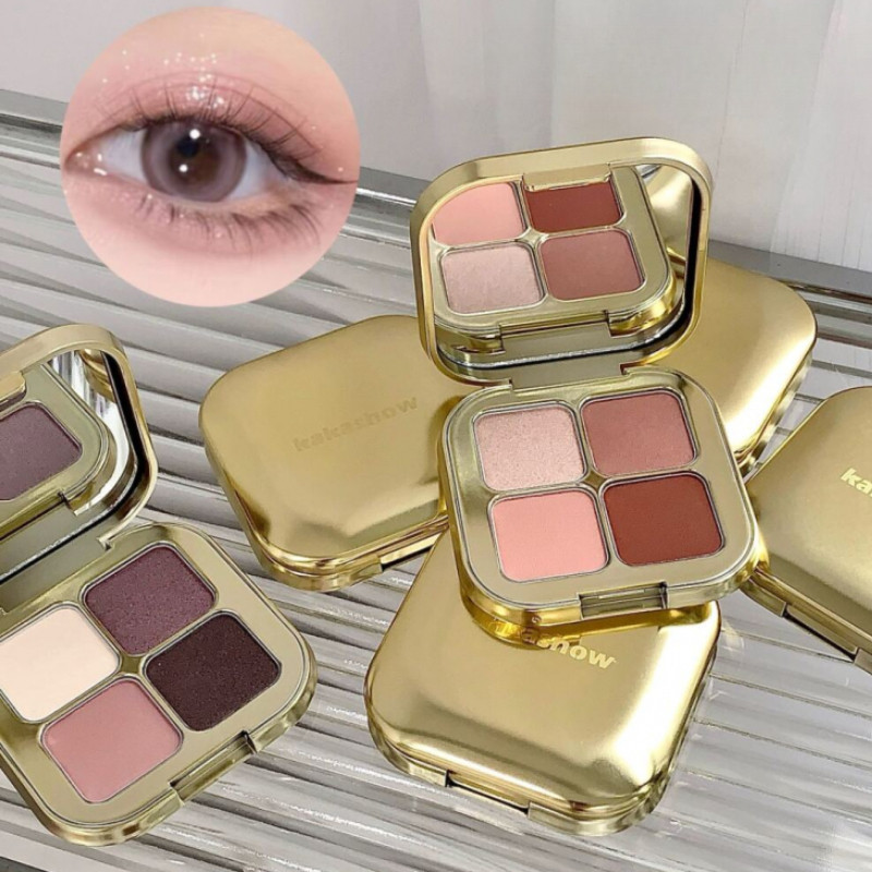 KAKASHOW Eyeshadow Palette Little Gold Cake Mojito Four Color Eyeshadow ...