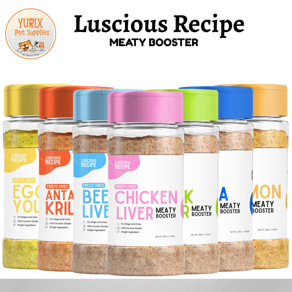 LUSCIOUS RECIPE Freeze Dried Food Toppers Appetite Booster For Cats and ...