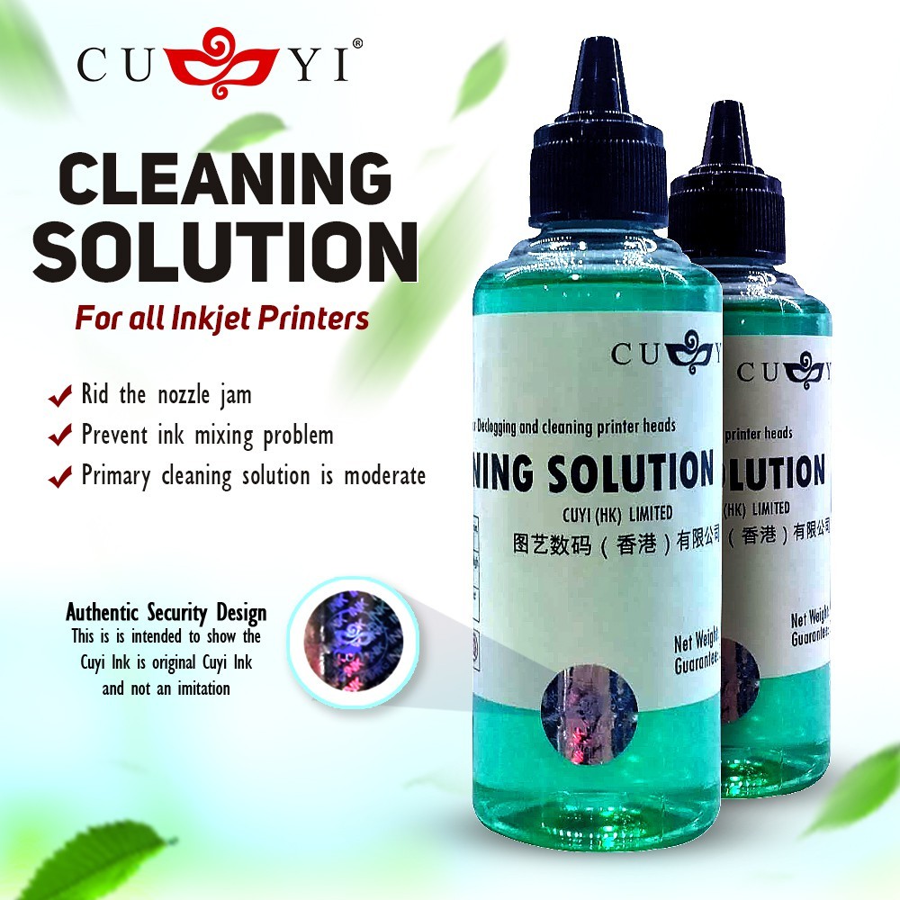 CUYI Inkjet Printer Cleaning Solution with Syringe & Hose Set ...