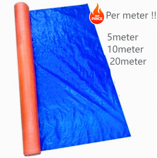 Blue Sack Sakolin waterproof Trapal 8FTwidth(per meter) construction ...