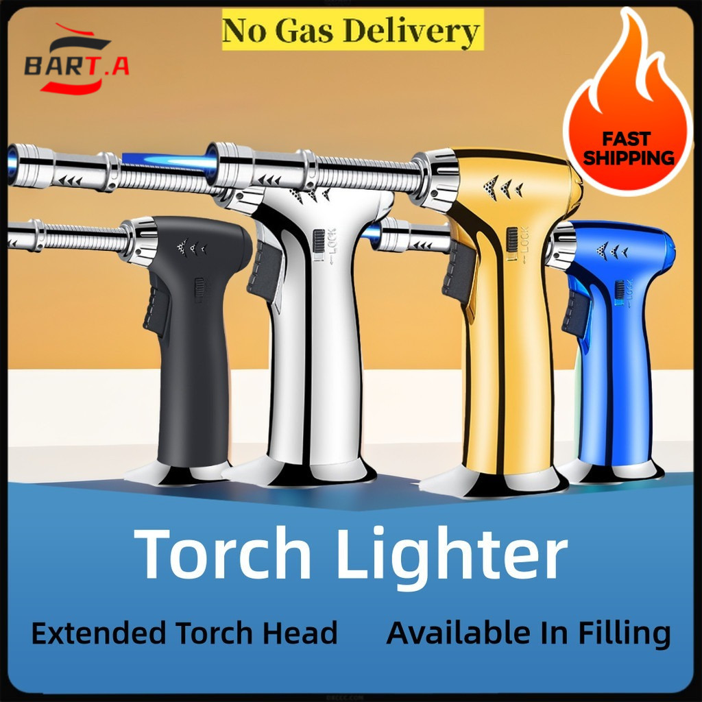 Refillable New Cute lighter Extended Movable Nozzle Handheld Torch ...