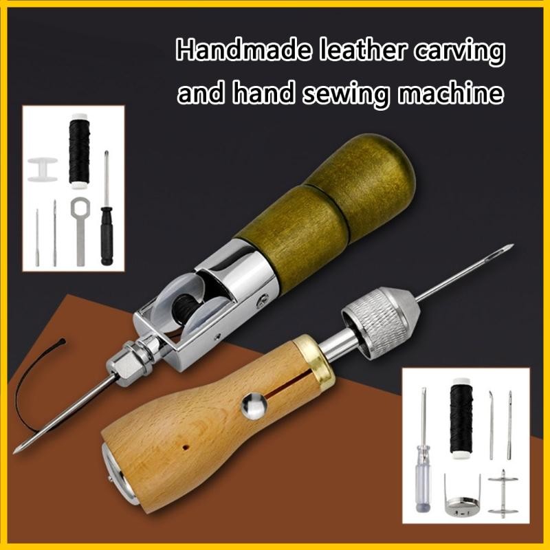 ACE Sewing Awl Kits Stitching Leather Sewing Thread Portable Leather ...