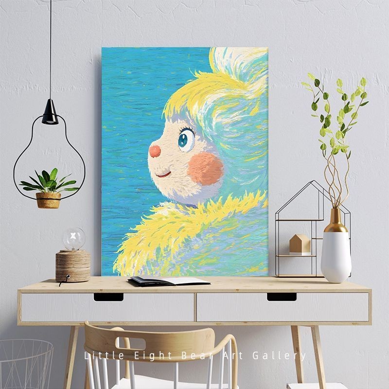 30x40x0.9cm INS Style Cartoon Character Art Entrance Hall Hanging ...