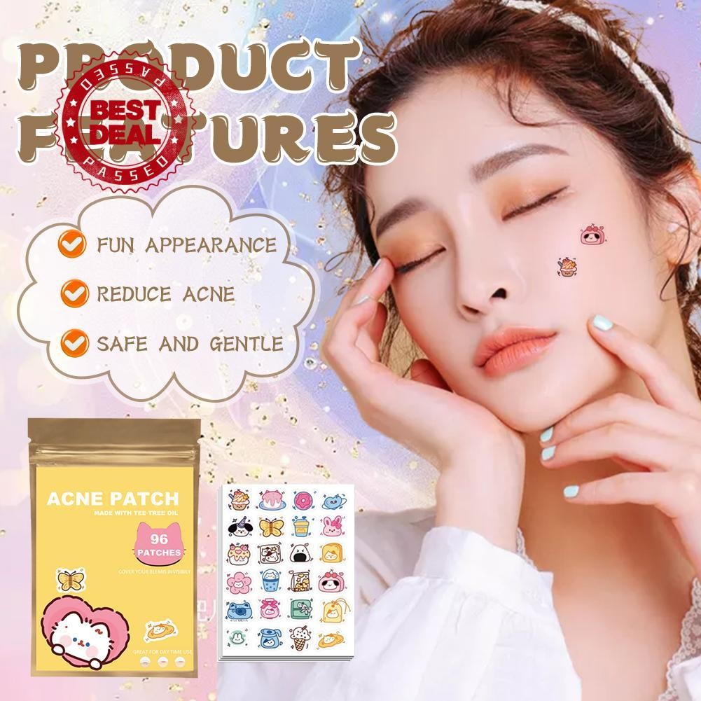 Cute Acne Patch Cartoon Pe Covering Acne Skincare Sticker Patches ...