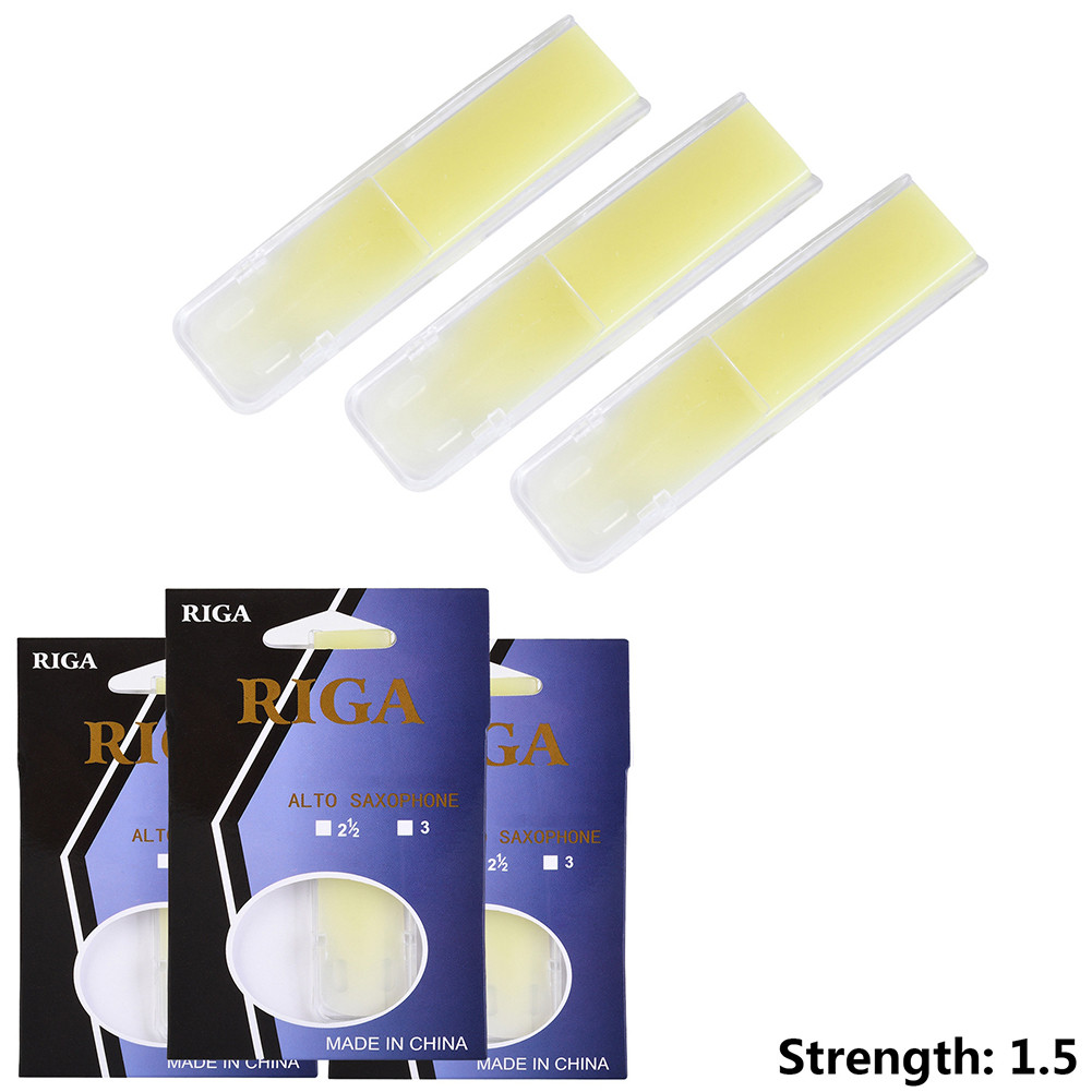 3pcs Resin Alto Sax Reeds Strength 1.5 2.0 2.5 Alto Saxophone ...