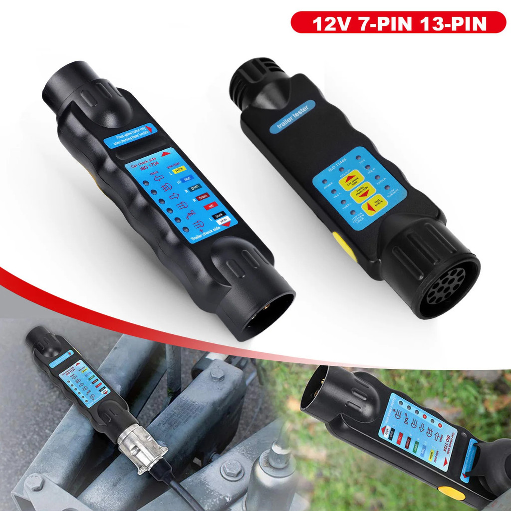 13 Pin Caravan Towing Tow Bar Light Wiring Tester Trailer Socket ...