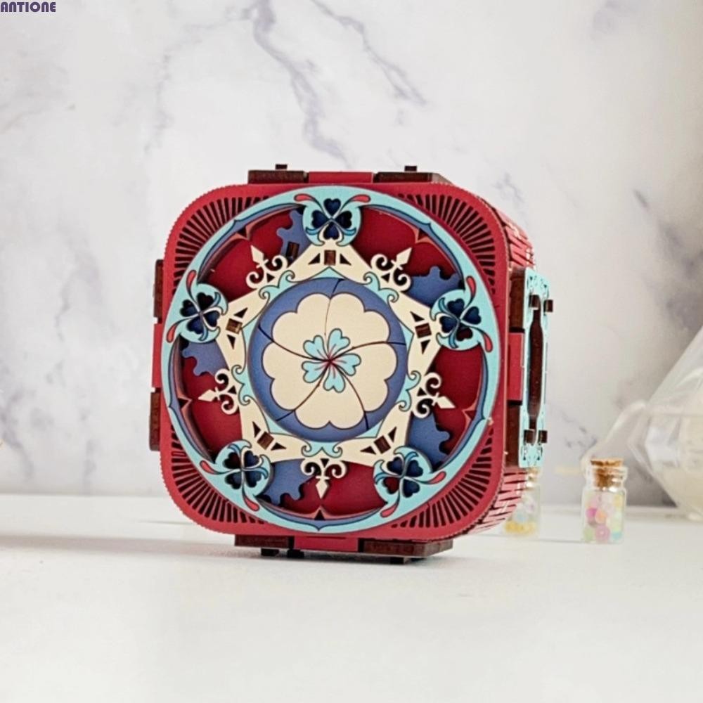 ANTIONE Music Box Wood Puzzles, City of Sky Handmade 3D Puzzle Music ...