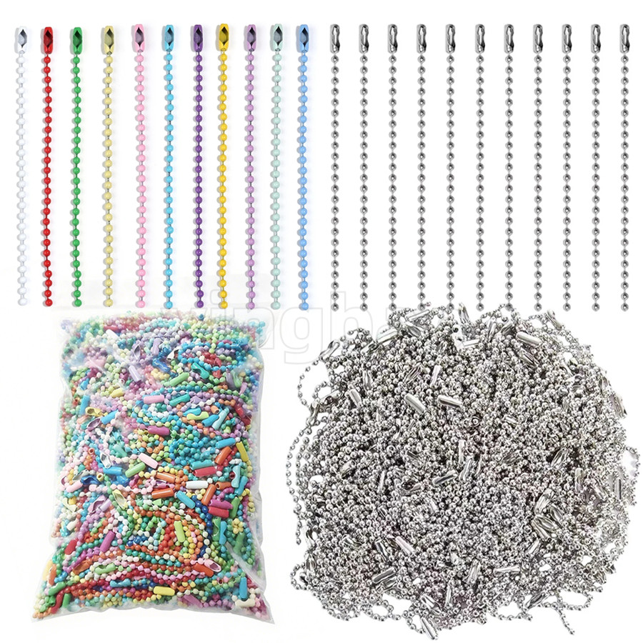20/50/100pcs 12cm Ball Bead Chains for DIY Key Pendants, Christmas Tree ...