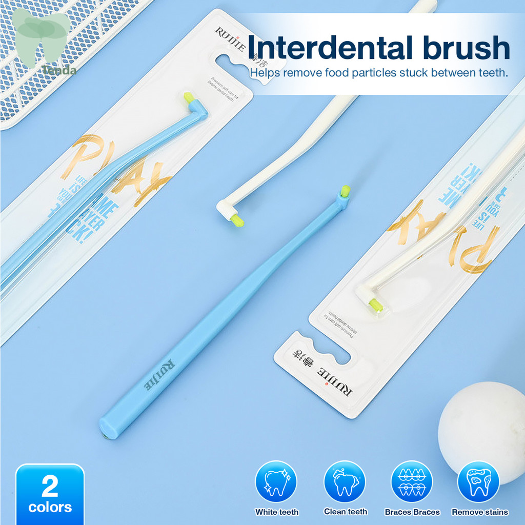 Pointed Tuft Dental Orthodontic Toothbrush Deep Cleaning Soft Round Tip ...