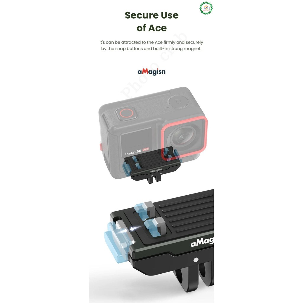 For Insta360 Ace Pro 2/AcePro/Ace Metal Two-claw Magnetic Quick Release ...