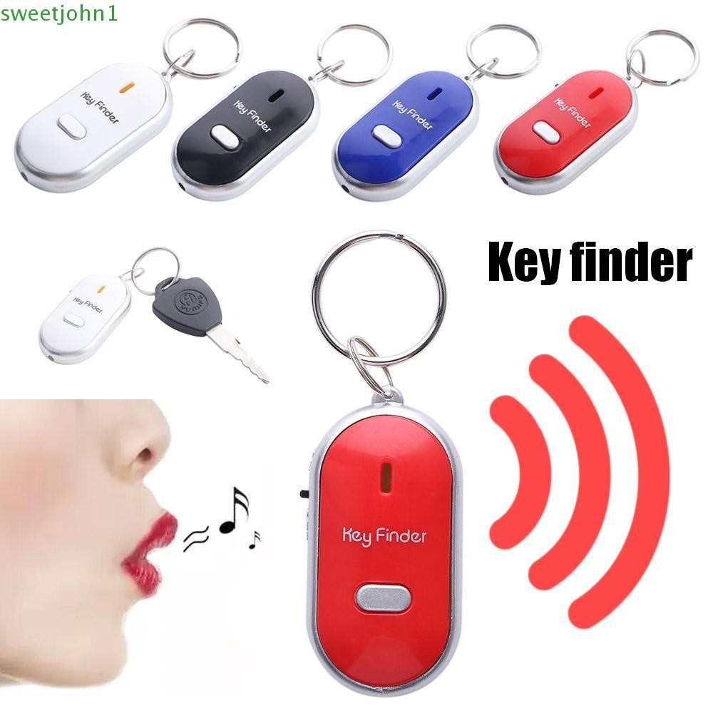 SWEETJOHN Keyfinder Anti-Lost 4 Colors Whistle Sensors Key Locator ...