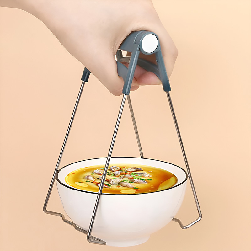 Stainless Steel Hot Dish Plate Clamp Clipper Pot Bowl Clip Holder ...