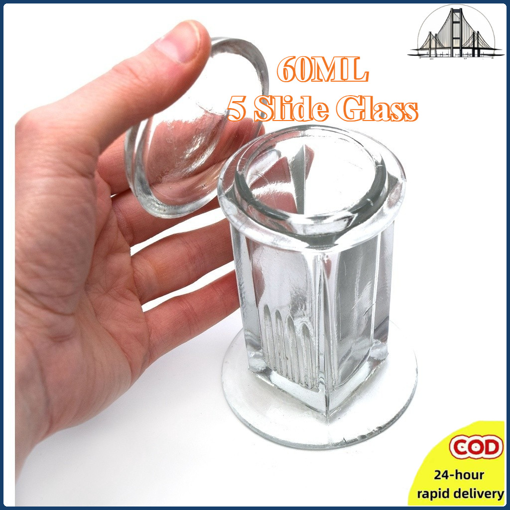 Coplin Jar 5 Slide Glass Staining Jar Glass Slides Staining Container ...