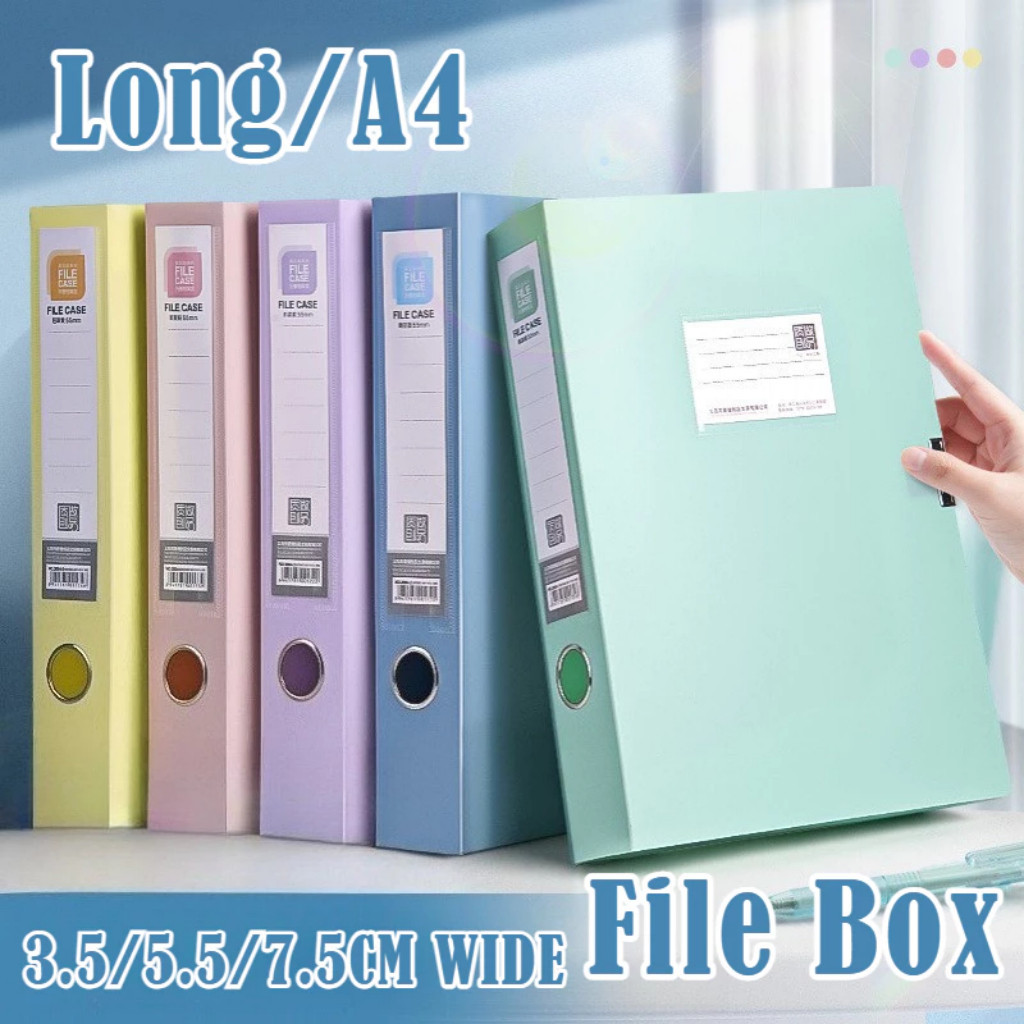 A4 Morandi File Storage Box Large Capacity Desktop Document Organizer ...