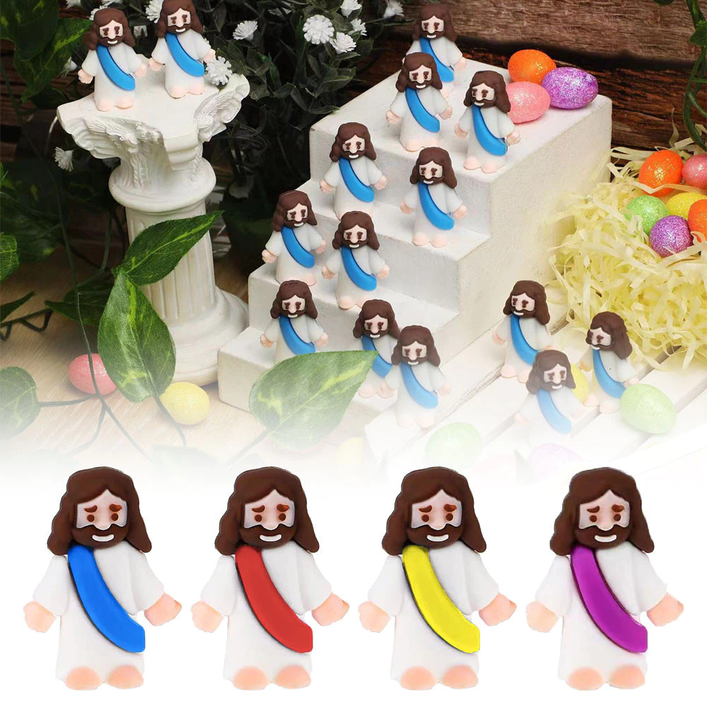 Jesus Figures Original Design Jesus Love You Mini Rubber Jesus Toys To ...
