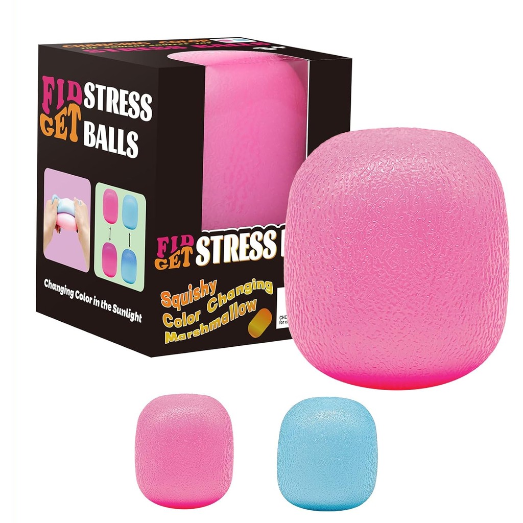 Fidget Toys Stress Balls for Kids & Adults - Changes Color in The Sun ...