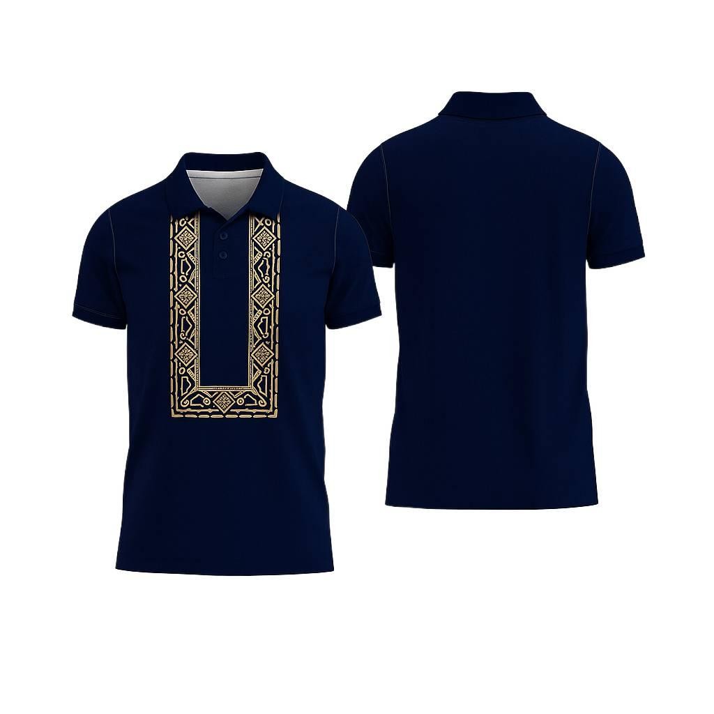 READY STOCK 2025 Ethnic Tribal Inspired POLO Shirt Modern Barong ...