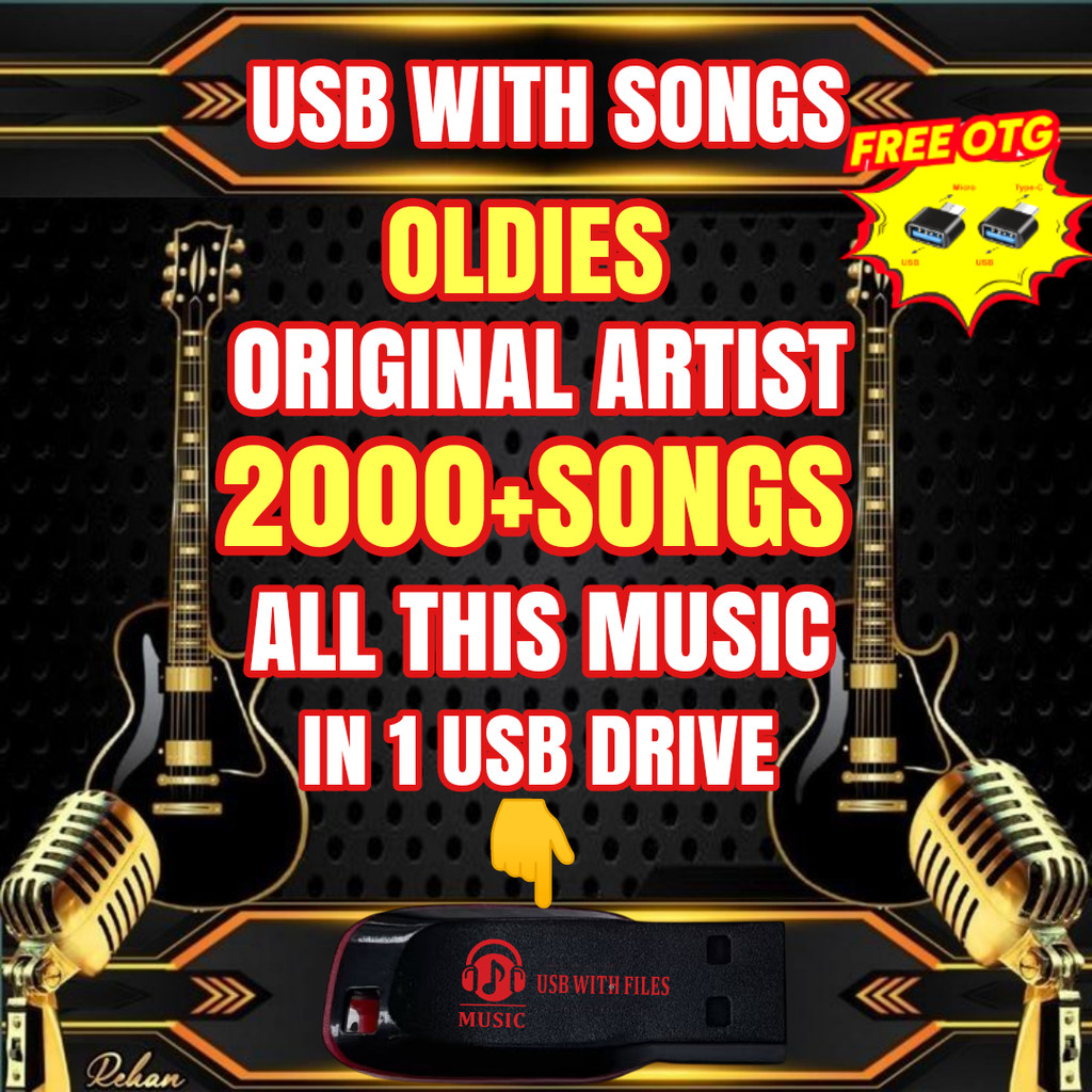 OLDIES 2000 SONGS USB FLASHDRIVE WITH FREE MUSIC COLLECTION 320KBPS ...