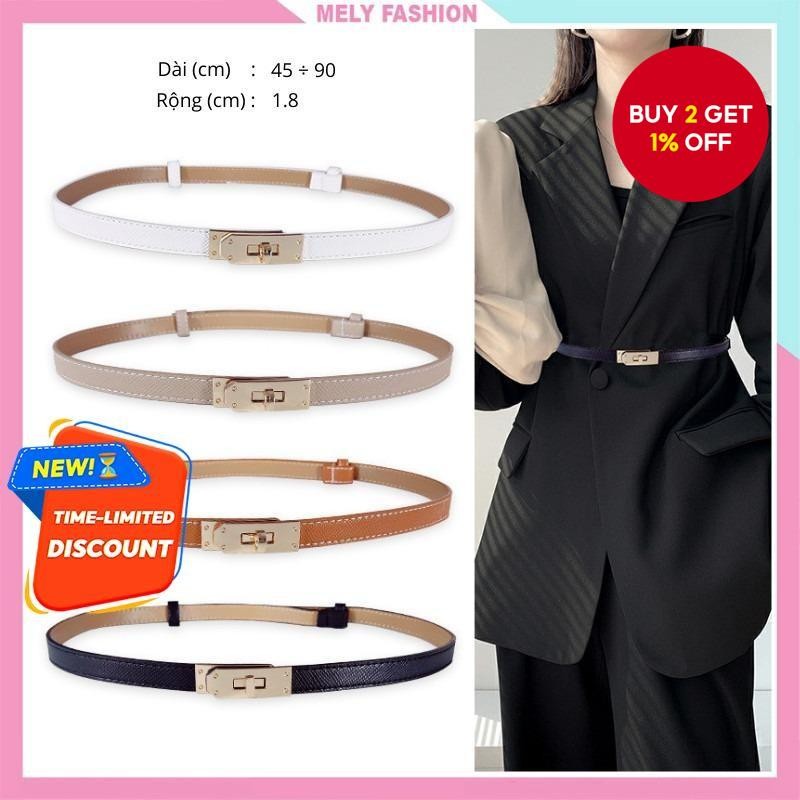 TL10 Women's Small Leather Formal Vintage Belt - Luxurious Metal Buckle ...