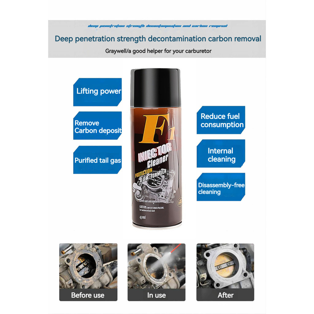 450ML Carburator Cleaner Fuel injector cleaner Carb cleaner for auto ...