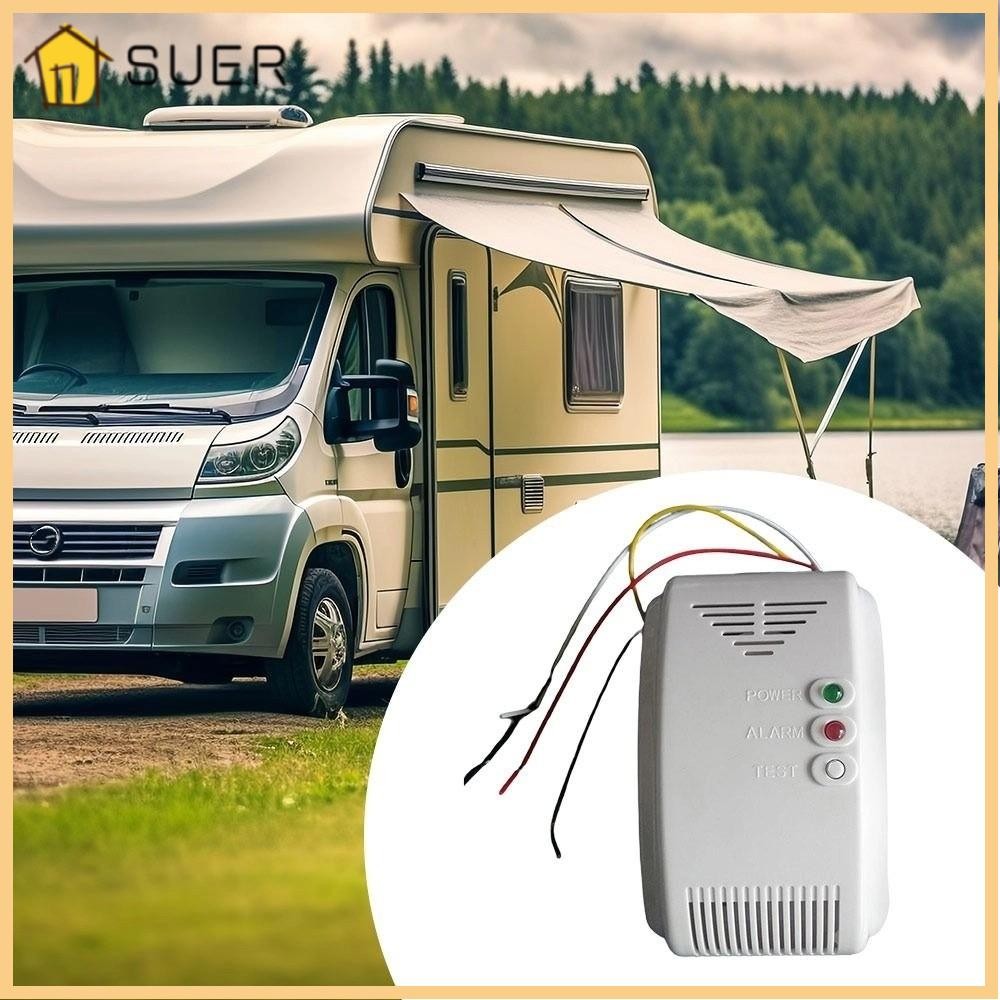 SUER1EN Propane Butane Sensor, 12V Power LED Indicator Gas Detector ...