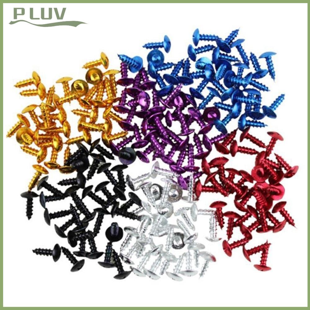 PLUVII 30PCS Decorative Bolt Set, Aluminum Alloy Colorful Self-Tapping ...