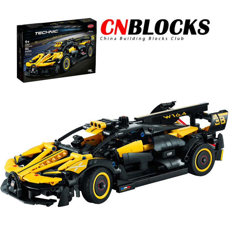 (900+/PCS) 1:15 Mechanical Set Bugatti Bolide Racing Model Building Set ...