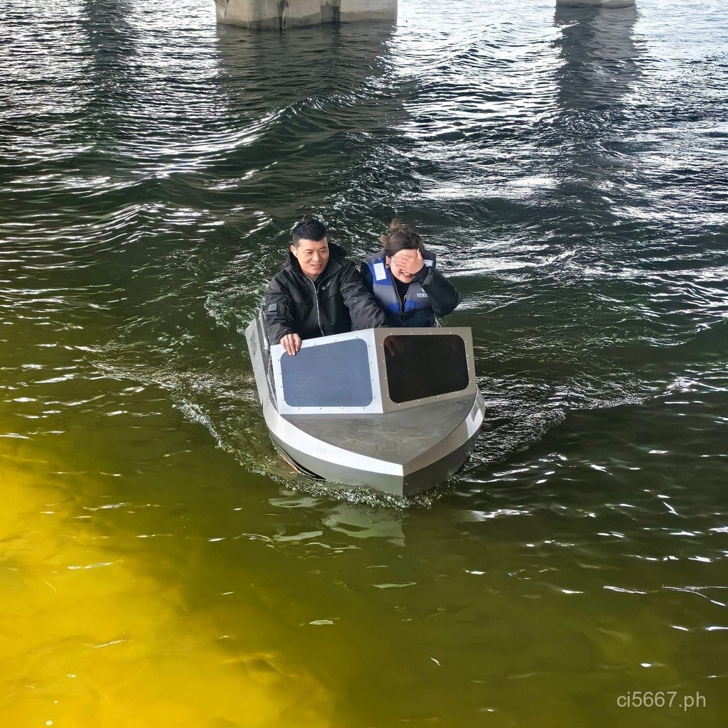 Motorboat Yacht Build Mini Aluminum Alloy High-Speed Two-Person ...