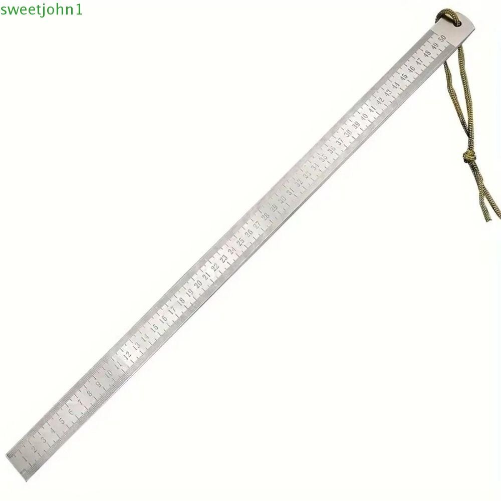 SWEETJOHN Stainless Steel Ruler, Dual-Scale 53cm Forging Stick Ruler ...