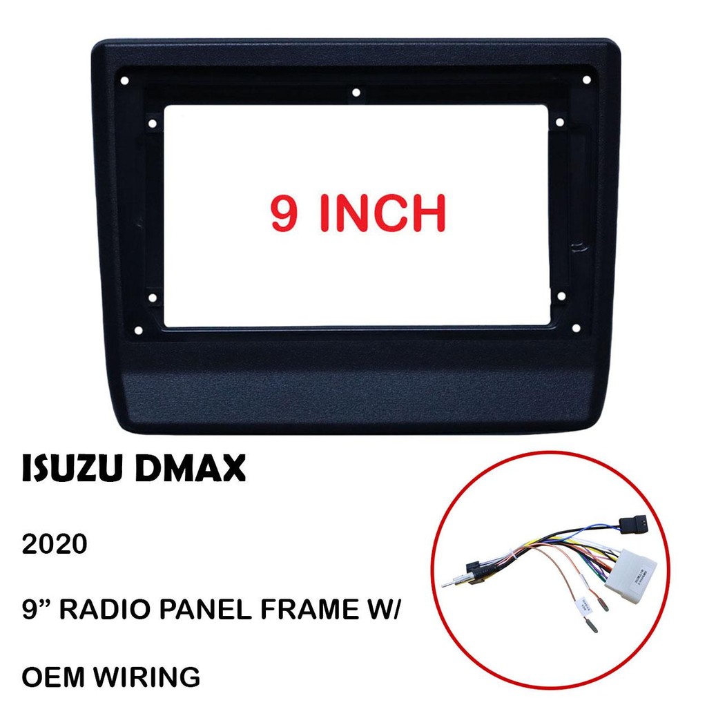 9" Android 2DIN Stereo Fascia Frame Panel For Isuzu DMAX 2020 Audio ...