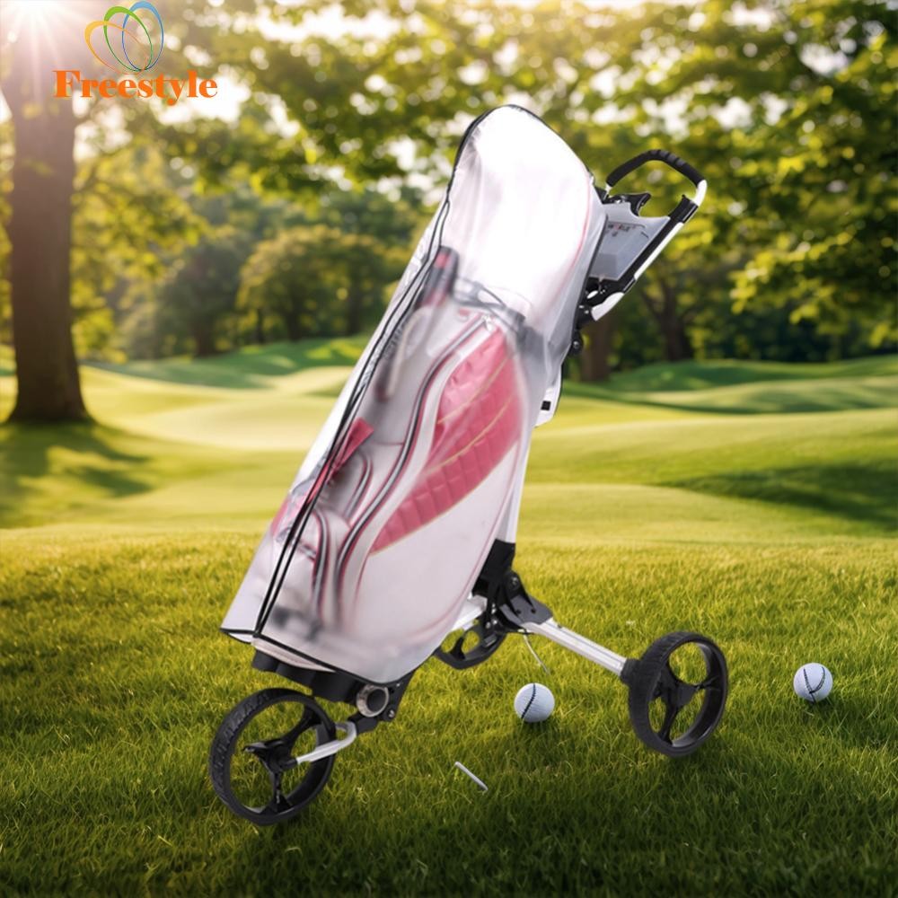 PVC Golf Bag Rain Cover Transparent Dustproof Clear Golf Cart Travel ...