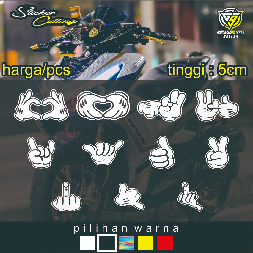 Cute Animation Middle Finger Cutting Stickers - Hand Animation Stickers ...