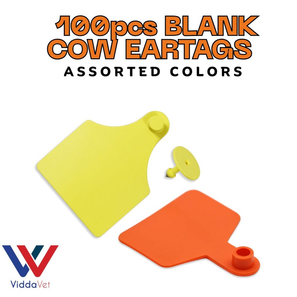 100pcs Blank cow ear tags to write and apply for livestock ...