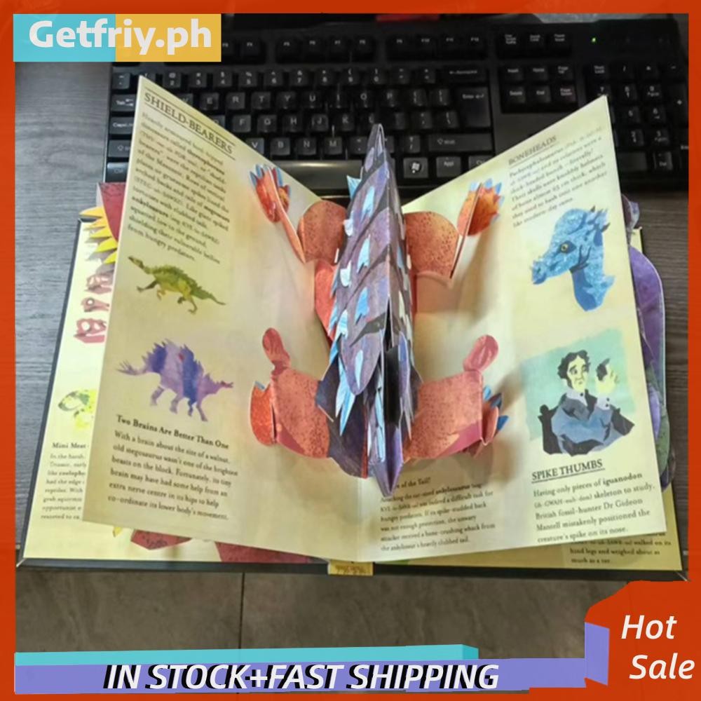 3D Dinosaurs Pop-Up Multi-Purpose Interactive Dinosaur Book Reusable ...