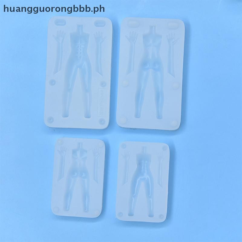 [HGB] Polymer Clay Male Doll Body Torso Silicone Mold Set - DIY Doll ...