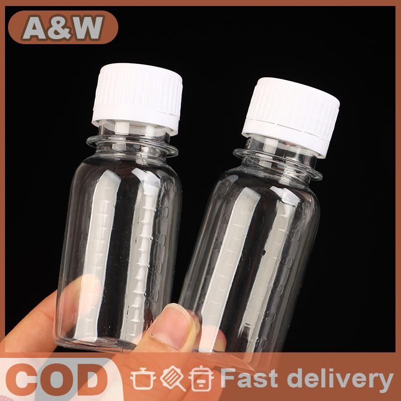 5PCS 60ML Small Plastic Bottles Ginger Shot Bottles With Caps Mini Juice Bottles | Shopee ...