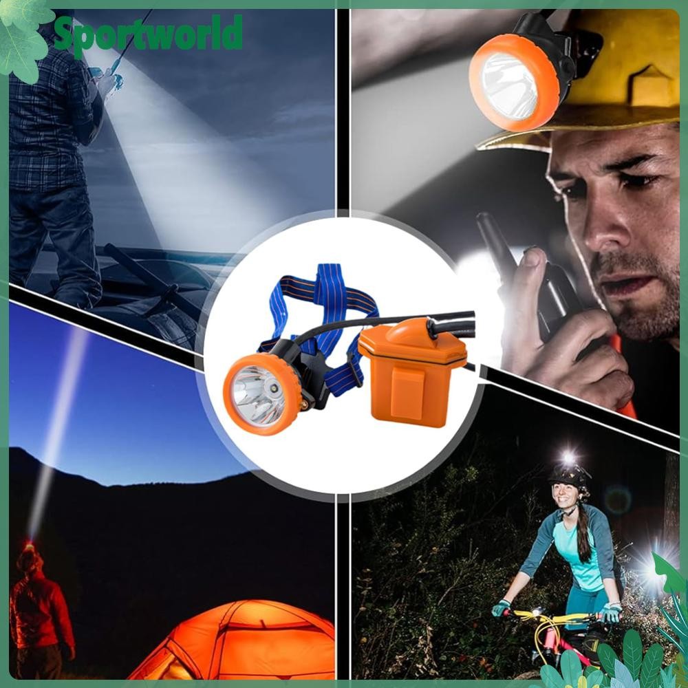 christmas lights Waterproof Coal Mine Head Lamp Rechargeable Anti ...