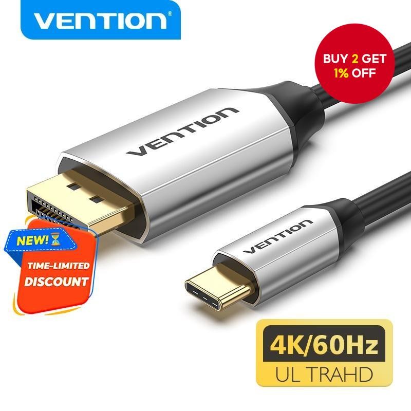 Vention Usb C to Displayport Male Adapter 4k 60hz for Phone, Tv, Ipad ...