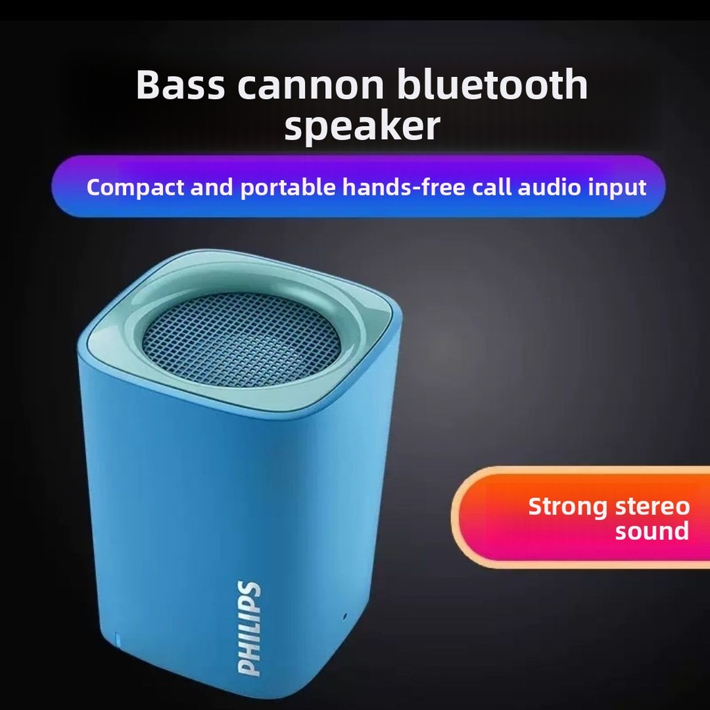 Philips/Philips BT100 Mini Portable Bluetooth Wireless Small Speaker ...