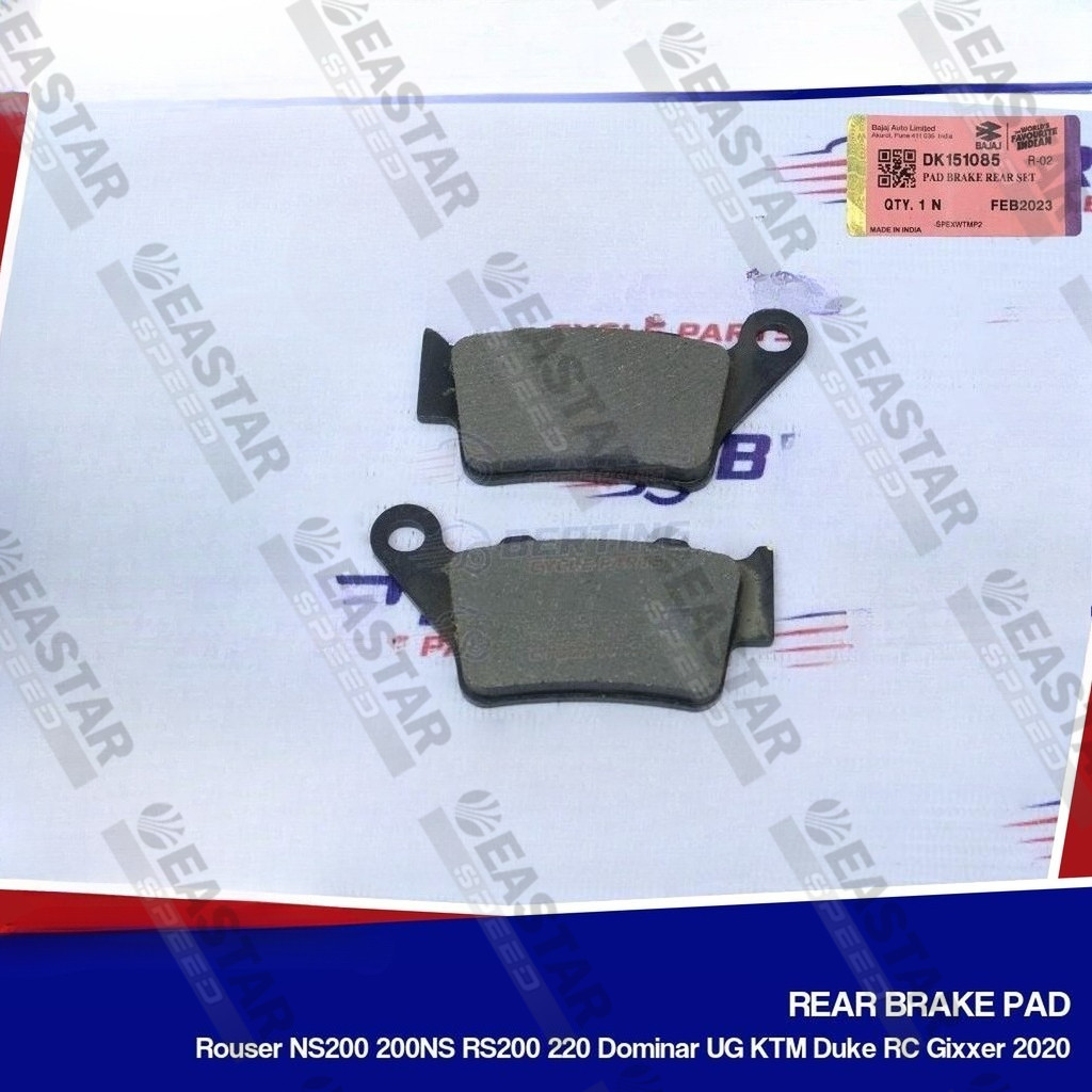 REAR BRAKE PAD Rouser NS200 200NS RS200 220 Dominar UG KTM Duke RC ...