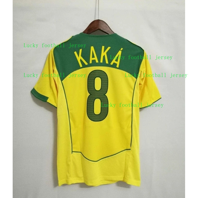 Retro Edition 2004 Brazil Home Football Jersey Kit S-2XL,Can Add Your ...