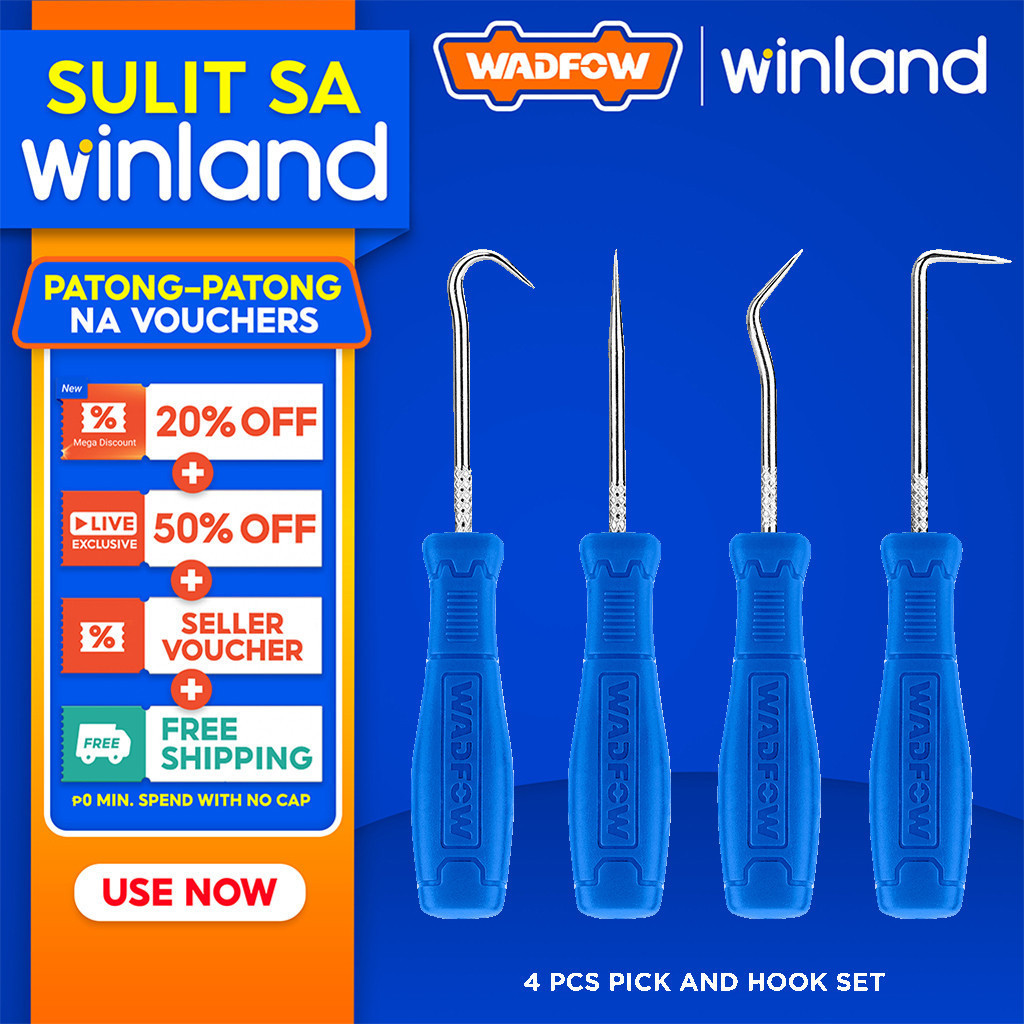 Wadfow by Winland 4Pcs Pick and Hook Set Polypropylene Material Handle ...